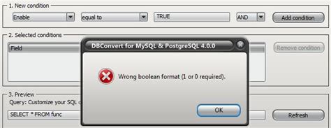 Autodetection Of Potential Migration Issues Errors And Warnings Dbconvert