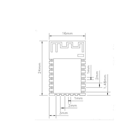 Esp12e Wifi Module Pinout Features Datasheet 59 Off