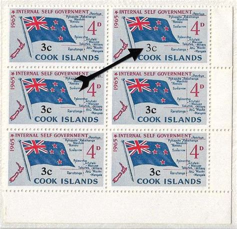 Cook Islands Cook Islands 3c Overprint On 4d Self Government Issue
