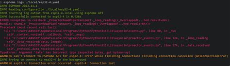 Cant Collect Logs From Device · Issue 5117 · Esphomeissues · Github