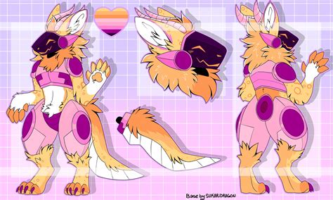 Protogen Reference Fursona Adopt Full Reference Ref Sheet Etsy