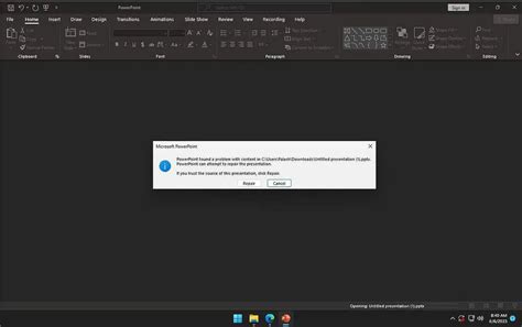 how to repair corrupt powerpoint files