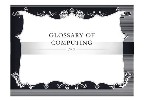 PDF Glossary Of Computing DOKUMEN TIPS