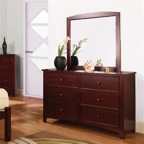 Omnus Youth Bedroom Set W Cara Bed Cherry Furniture Of America