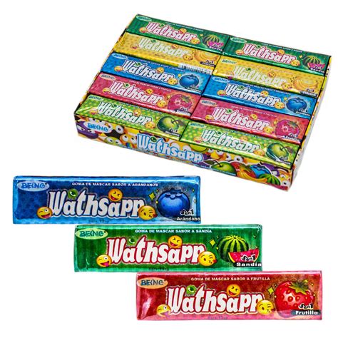 Жвачка в пластинках Wathsapp АССОРТИ 12гр, 20шт / бл, 600шт / ящ купить ...