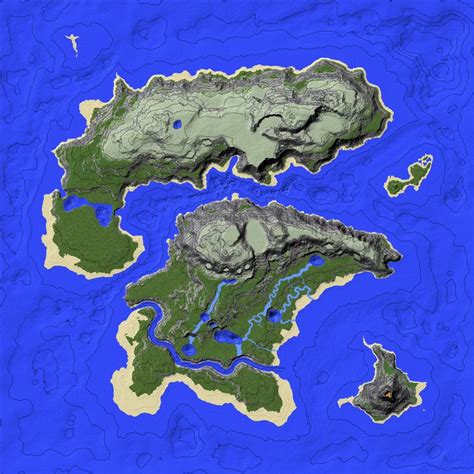The Broken Crown 1000x1000 Minecraft Map