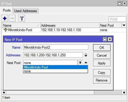 Pengertian IP Pool Mikrotik Dan Penerapannya Kumpulan Tutorial Mikrotik Indonesia