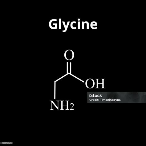 아미노산 글리신 글리신의 화학 분자 포뮬러는 아미노산입니다 격리된 배경의 벡터 그림 건강관리와 의술에 대한 스톡 벡터 아트 및 기타 이미지 건강관리와 의술 과학 교육