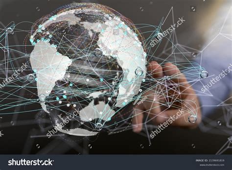 Big Data Visualization Network Connection Structure Stock Photo 2139691819 Shutterstock