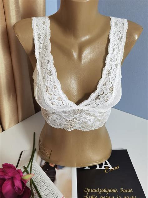 Брендовий мереживний топ бралет розміру M — ціна 65 грн у каталозі Топи Купити жіночі речі за