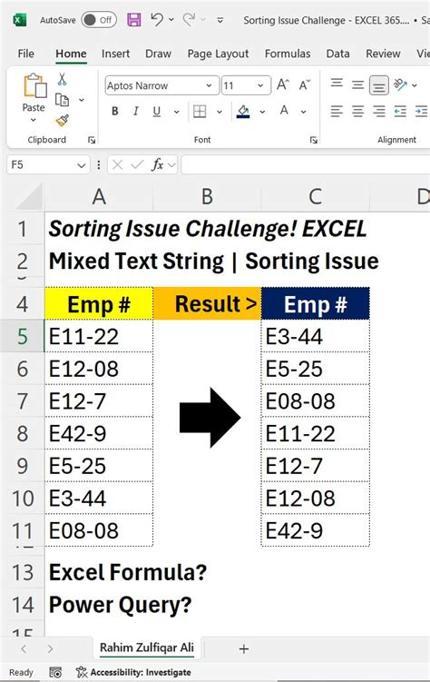 Rahim Zulfiqar Ali On Linkedin Excel