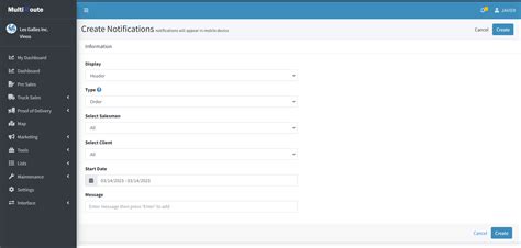 Notifications MultiRoute Docs