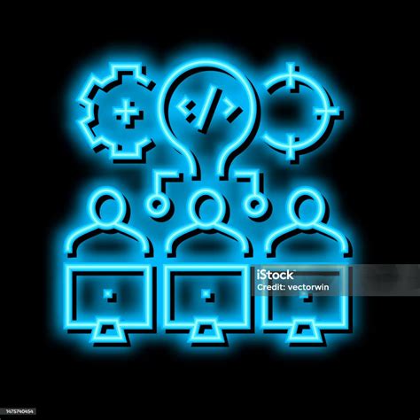 해커톤 핀테크 개발 네온 글로우 아이콘 일러스트 레이 션 0명에 대한 스톡 벡터 아트 및 기타 이미지 0명