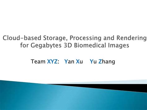Cloud Based Storage Processing And Rendering For Gegabytes 3d
