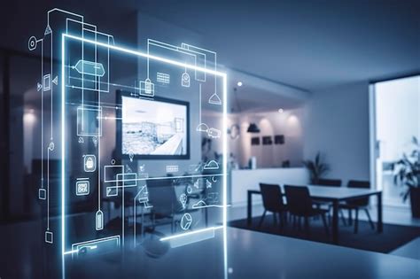 Premium Ai Image Modern Smart Home Management Systems Use Augmented Reality Smart Building The
