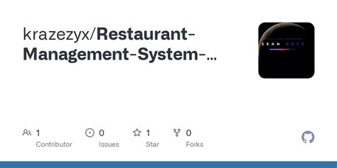 Restaurant Management System Gui Restaurant Management System Py At Main Krazezyx Restaurant