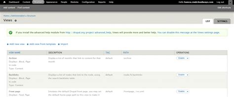 how to use drupal 7 views module a beginners tutorial