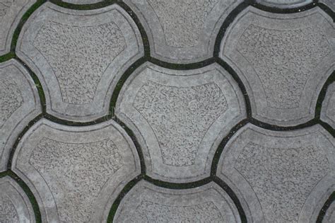 Macro Of Rounded Grey Concrete Interlocking Paver Blocks Stock Photo Image Of Subdued