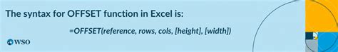Offset Function Formula Examples How To Use Offset In Excel Wall Street Oasis