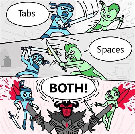 the final answer to tabs vs spaces question r programmerhumor