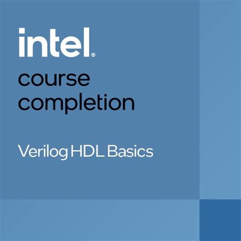 Completed Verilog Hdl Course By Intel Salah Eddine Abou Ghazale Posted On The Topic Linkedin