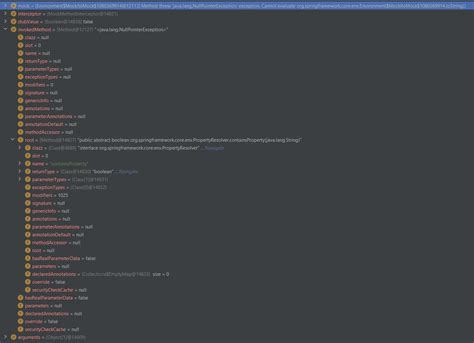 NullPointerException In Java Lang Reflect Method GetParameterTypes