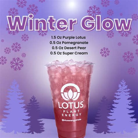 Winter Glow Lotus💜 Lotus Recipe Energy Drink Recipe Herbal Teas Recipes