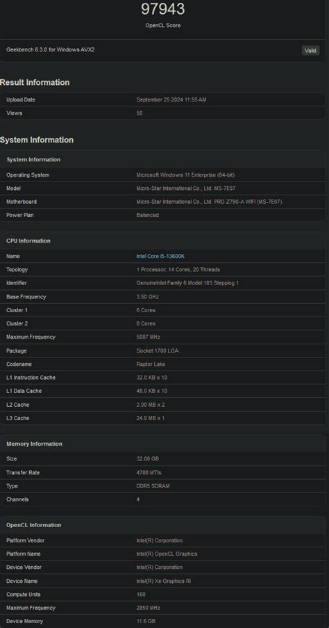 Intel Arc Battlemage Gpu Spotted On Geekbench And Wed Say It Best Compares To The Rtx 4060 Pc