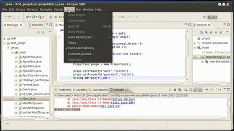Projet De Bases De Données Postgresql Et Eclipse Java Et Jdbc Youtube