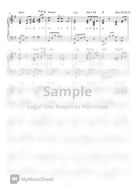 하스데반 십자가 그사랑 멀리 떠나서 묵상 연주곡 By Ann Piano Sheet Music