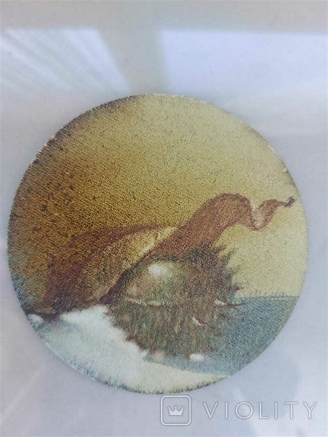 Картина виконана аквареллю на полотні на картоні діаметр 10 см 117585139 купити Violity