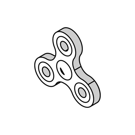 Fidget Spinner Fidget Toy Isometric Icon Vector Illustration 39305554