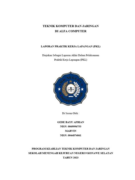 Laporan Alfa Computer Pdf
