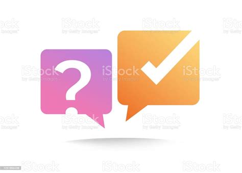 퀴즈 폴 로고 아이콘 벡터 또는 인터뷰 토론 로고 타입 기호 체크 마크와 질문 경쟁 평면 디자인 설문 조사 게임의 개념 또는 심문 채팅 휘장 현대 디자인 템플릿 0명에 대한