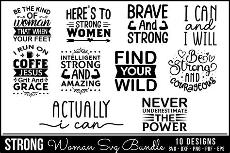 Free Strong Woman SVG Bundle Graphic By Bee CraftR Creative Fabrica