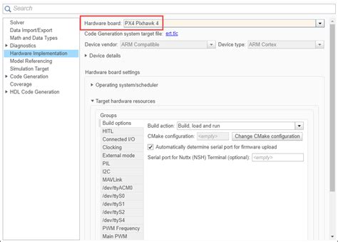 configure simulink model for deployment in hardware in the loop hitl simulation