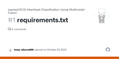 Requirements Txt · Issue 1 · Zaamad Ecg Heartbeat Classification Using