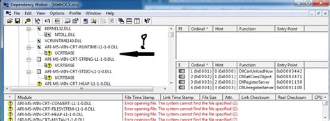 Dll What Is Ucrtbase Error In Dependency Walker Stack Overflow