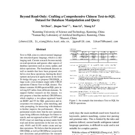 Beyond Read Only Crafting A Comprehensive Chinese Text To Sql Dataset For Database Manipulation