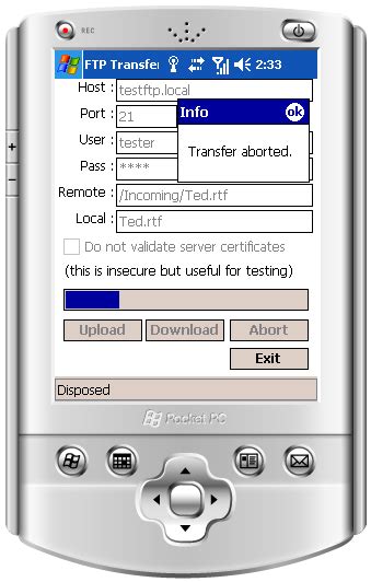 Resumable Ftp Transfer Gui Utility Net Compact Framework Sample Rebexnet