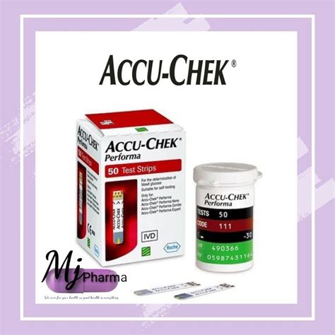 Accu Chek Performa Test 50 Strips Check Glucose Self Test Performa Nano Expert Nano Combo