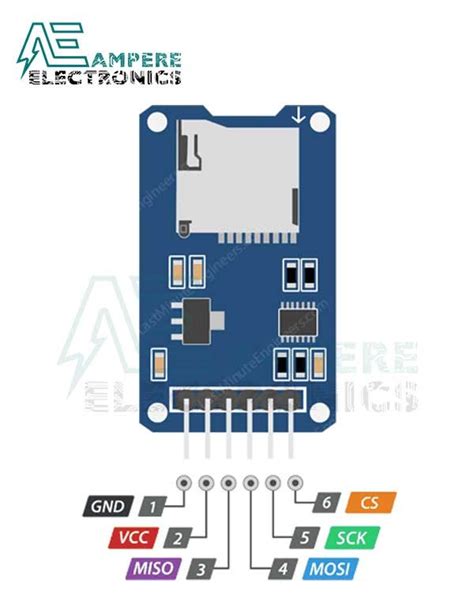 Micro Sd Card Adapter Module Ampere Electronics