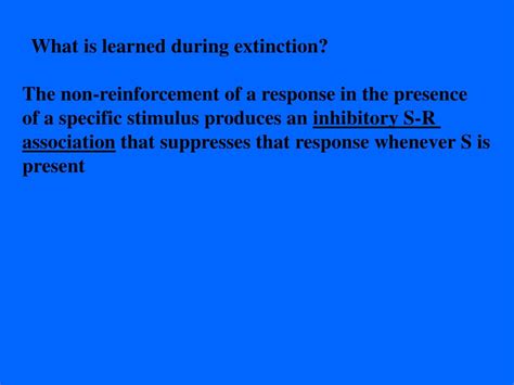 Ppt Extinction Of Conditioned Behavior Powerpoint Presentation Free Download Id 317884