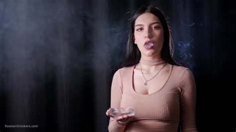 Lera Is Smoking Cork Cigarette With French Inhales Russiansmokers