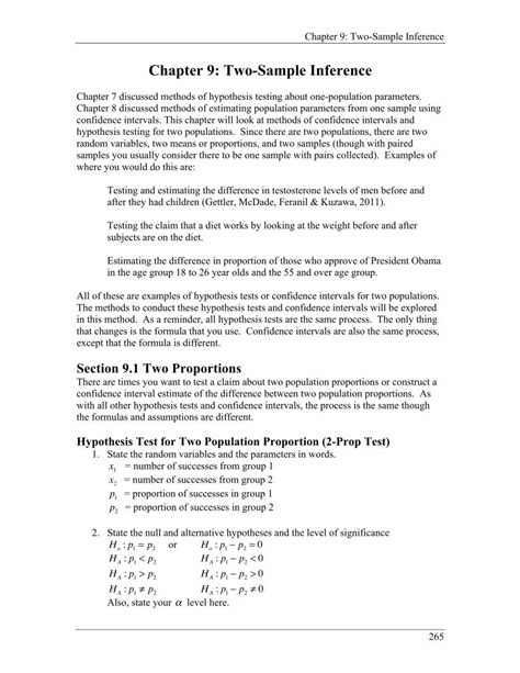 Pdf Chapter 9 Two Sample Inference Kozak Chapter 9 Pdf · Chapter 9 Two