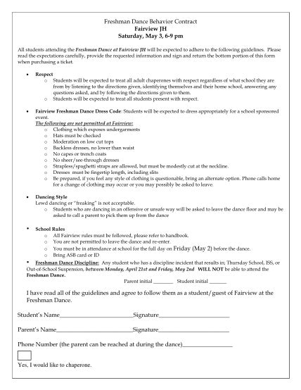 14 Behavior Contract For Home Free To Edit Download And Print Cocodoc