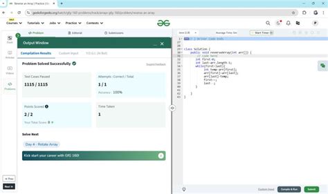 Poovarasan Palani On Linkedin Codingjourney Gfg160 Geekstreak2024 Geeksforgeeks