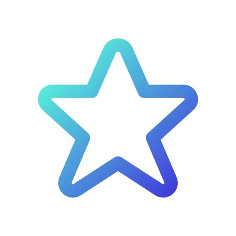 Star Pixel Perfect Gradient Linear Ui Icon Favourite Media Select And Save Multimedia Line