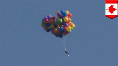 Daniel Boria's lawn chair helium balloon parachute stunt takes ...