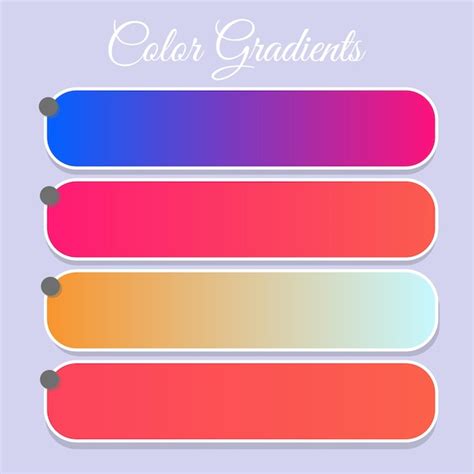 premium vector vector vibrant set of colorful gradients